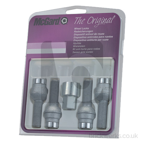 VW Locking Wheel Bolt Set - Radiused Seat / 19mm Head