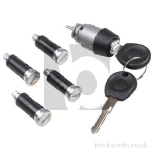 Lock Set - T4 / 5 Piece Set with Keys | VW T25, Type 25, Vanagon, T4 ...