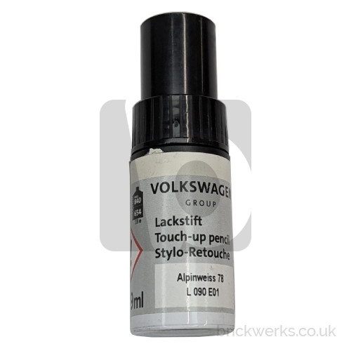VW Paint Touch Up - Alpine White L90E
