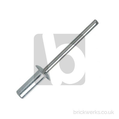 Cup Rivet - 4.8 x 14mm / Aluminium | VW T25, Type 25, Vanagon, T4 & LT1 ...