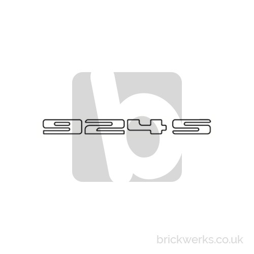 Brickwerks | Decal - Porsche / 924|924S / Lettering / White