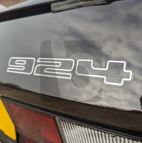 Decal - Porsche / 924|924S / Lettering / Silver