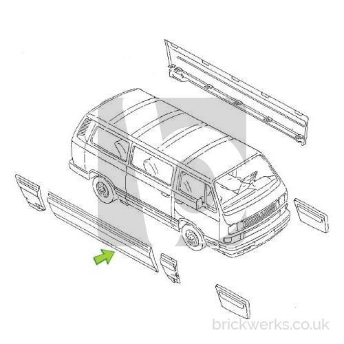 Bodykit Part - T3 / LHD / Right / Sliding Door | VW T25, Type 25 ...