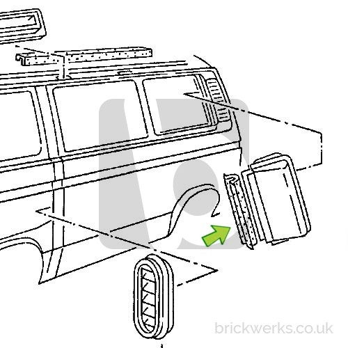 Seal - T3 / Kombi | Caravelle / Rear Vent to Glass | VW T25, Type 25 ...