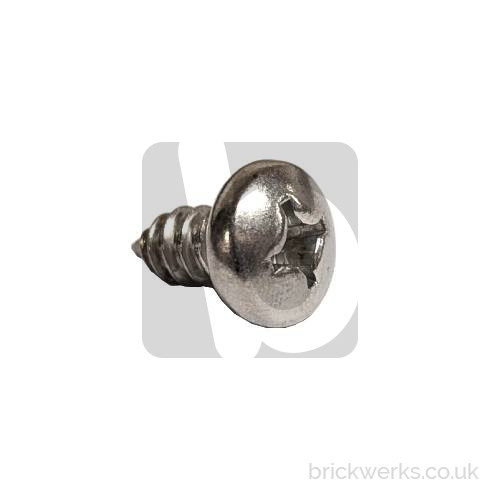 Self Tapping Screw - 6.3 x 13 / Philips / Pan Head / A2 | VW T25, Type ...